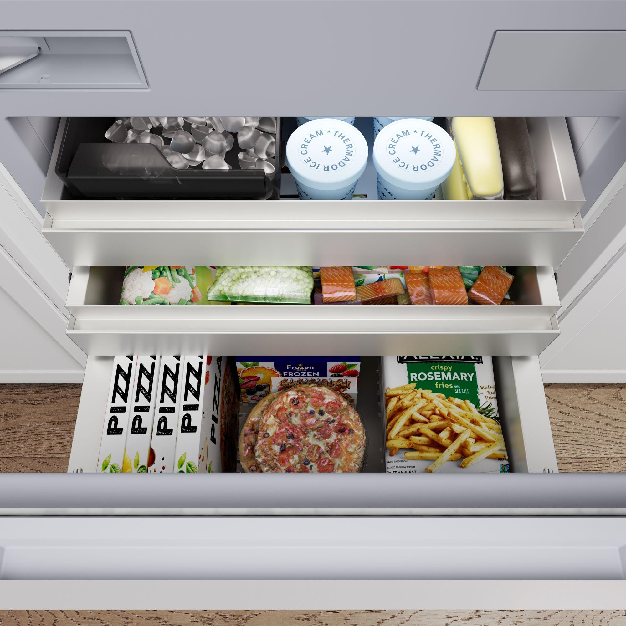 Thermador Freedom Collection 30 in. 16.6 cu. ft. Built-In Smart Bottom ...
