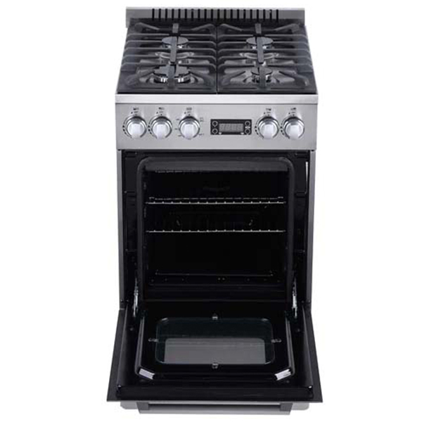 Avanti ELITE Series 20 in. 2.1 cu. ft. Gas Range with 4 Sealed Burners ...