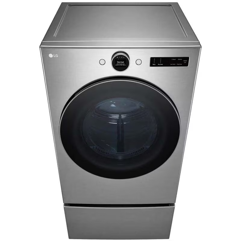 LG 27 in. 7.4 cu. ft. Smart Stackable Gas Dryer with AI Sensor Dry ...