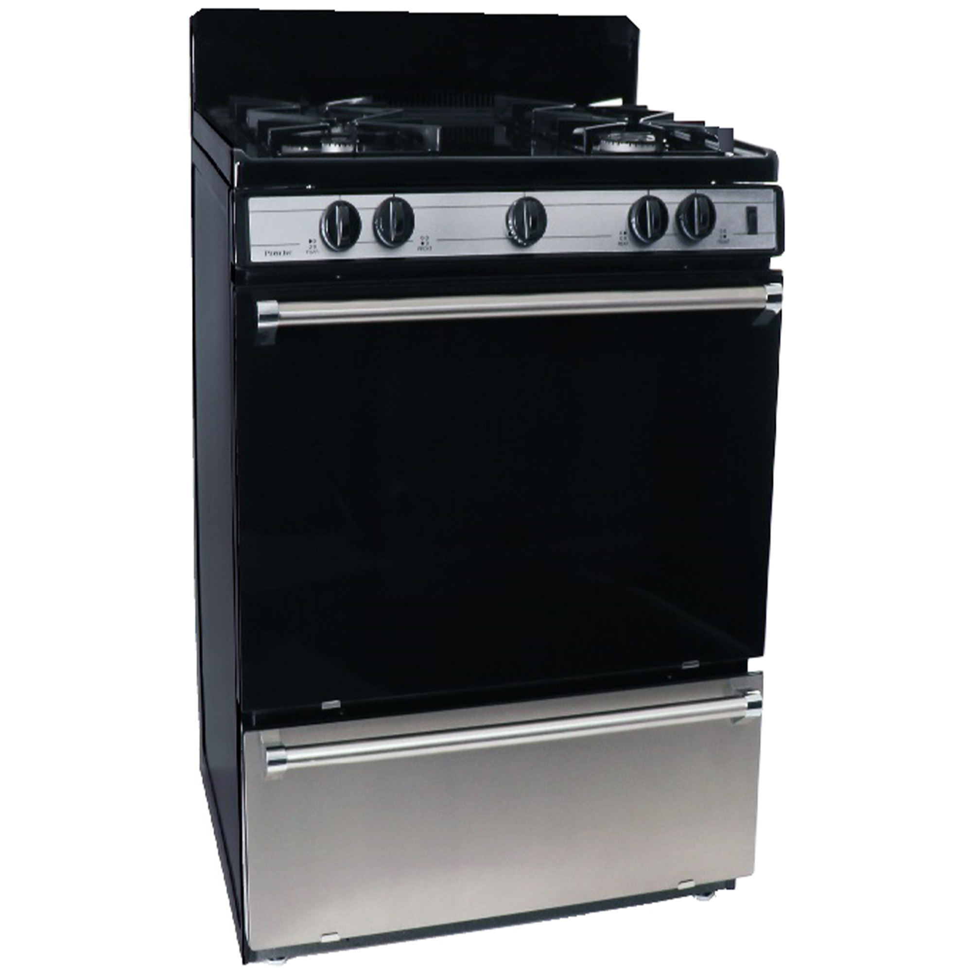 Premier 24 in. 2.9 cu. ft. Gas Range with 4 Sealed Burners - Stainless ...