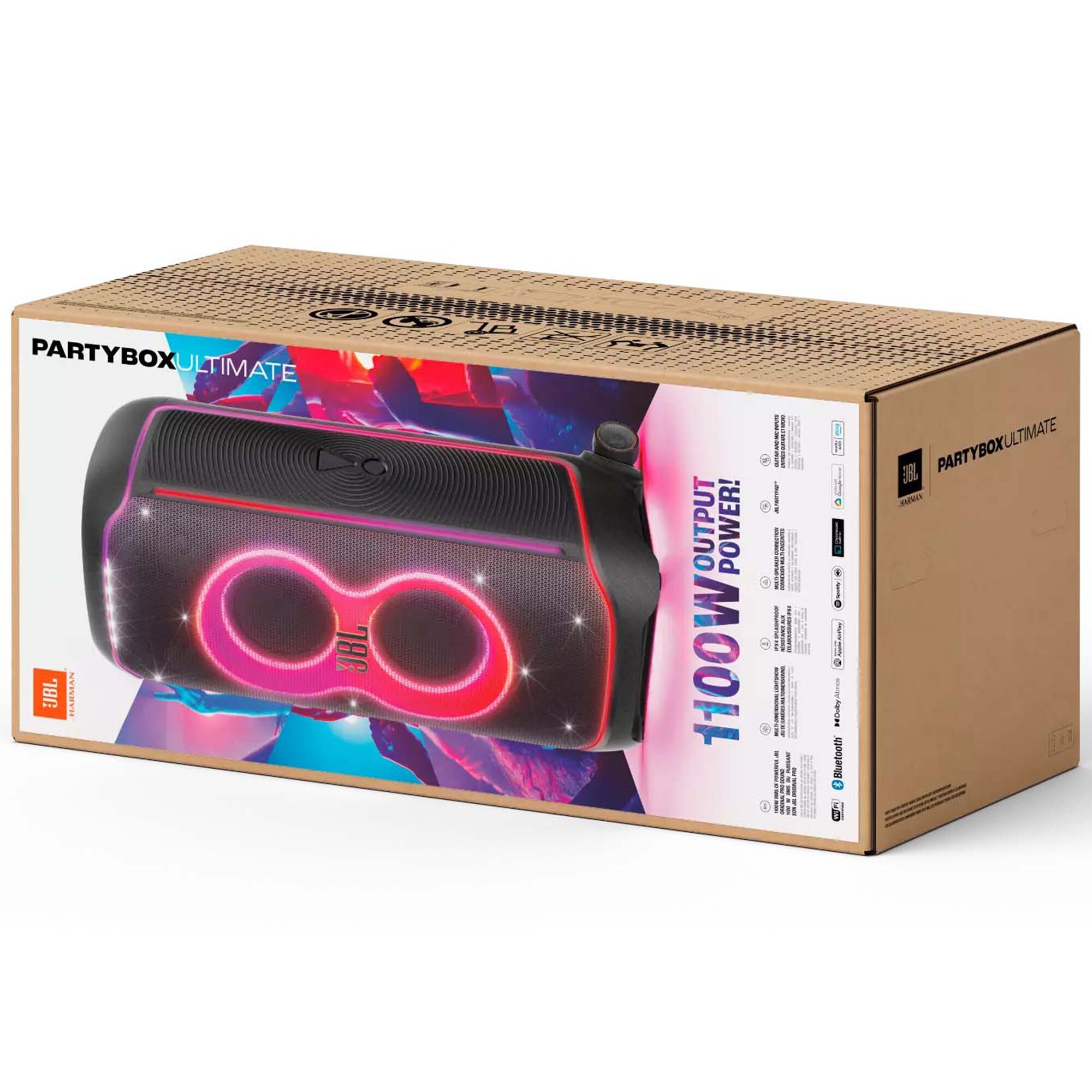 JBL Partybox Ultimate Massive Party Speaker with Powerful Sound, Multi ...