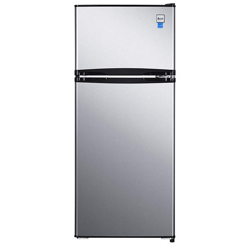 Avanti 19 in. 4.5 cu. ft. Mini Fridge with Top Freezer - Stainless ...