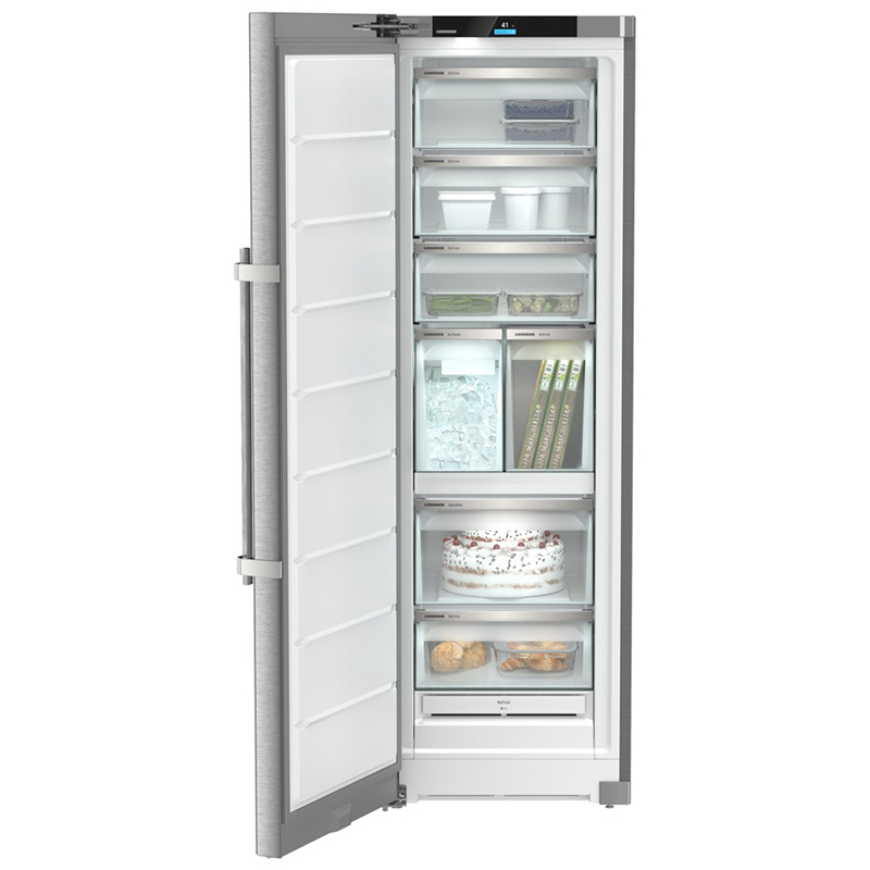 Liebherr 24 in. 9.8 cu. ft. Smart 7-Drawers Upright Freezer with Ice ...