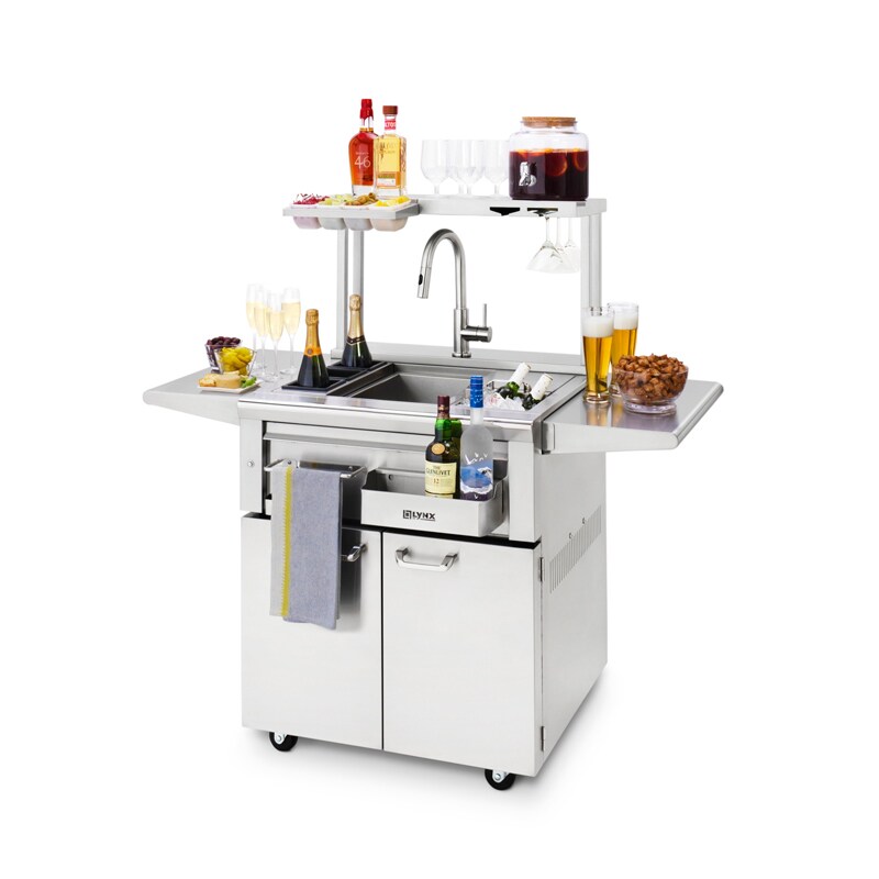 Lynx 30" Freestanding Cocktail Pro Cocktail Station with Sink and Ice ...