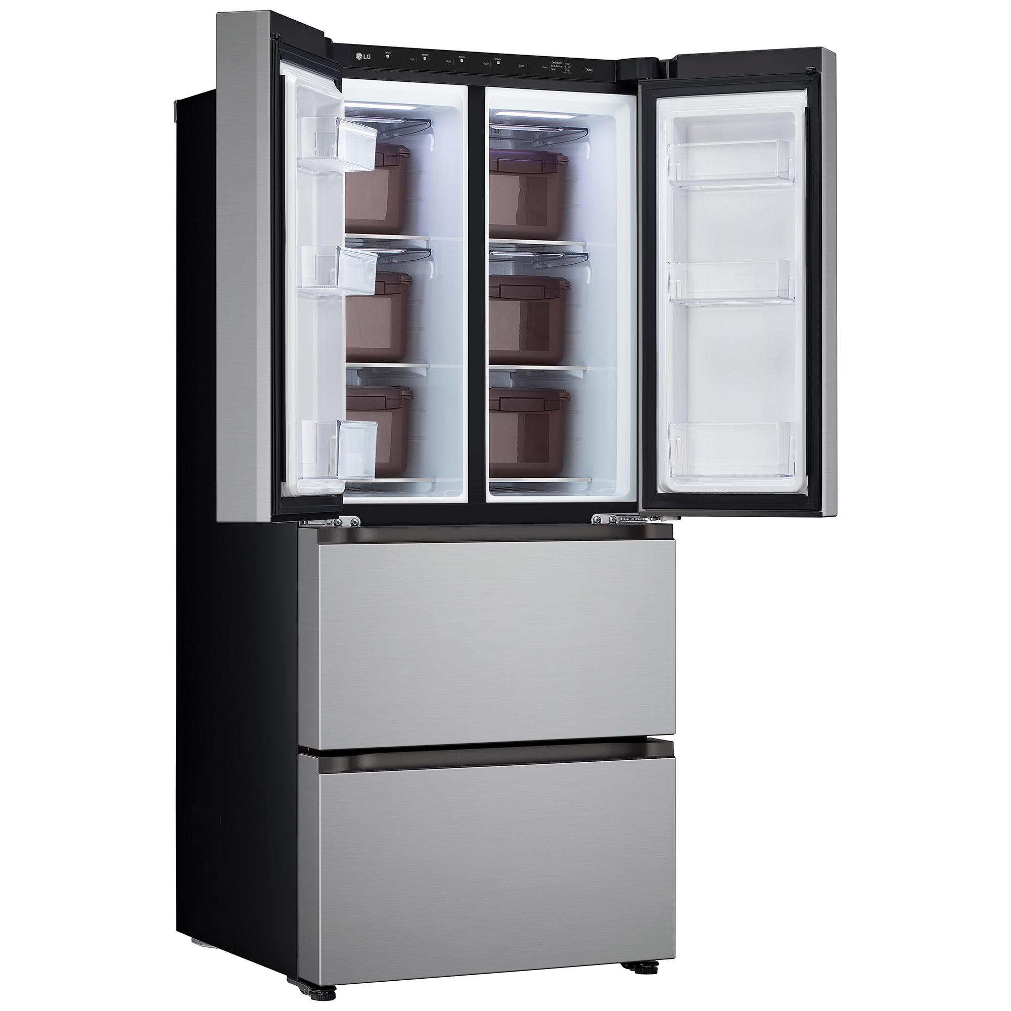 LG Kimchi/Specialty Food 30 in. 14.3 cu. ft. Smart 4-Door French Door ...