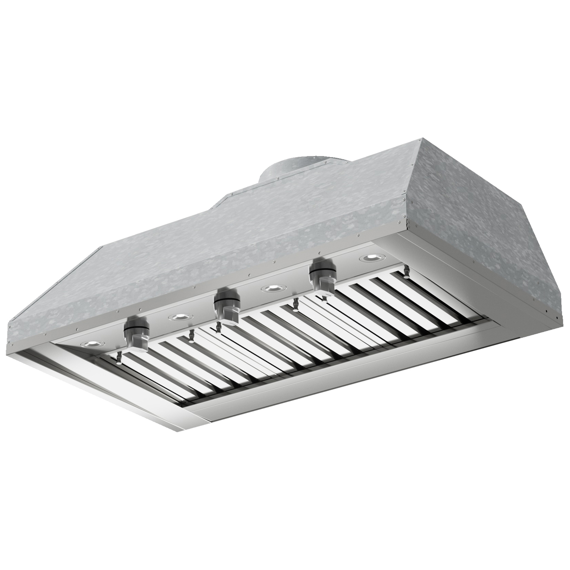 XO 42 in. Standard Style Range Hood with 2 Speed Settings, 1200 CFM & 4 ...