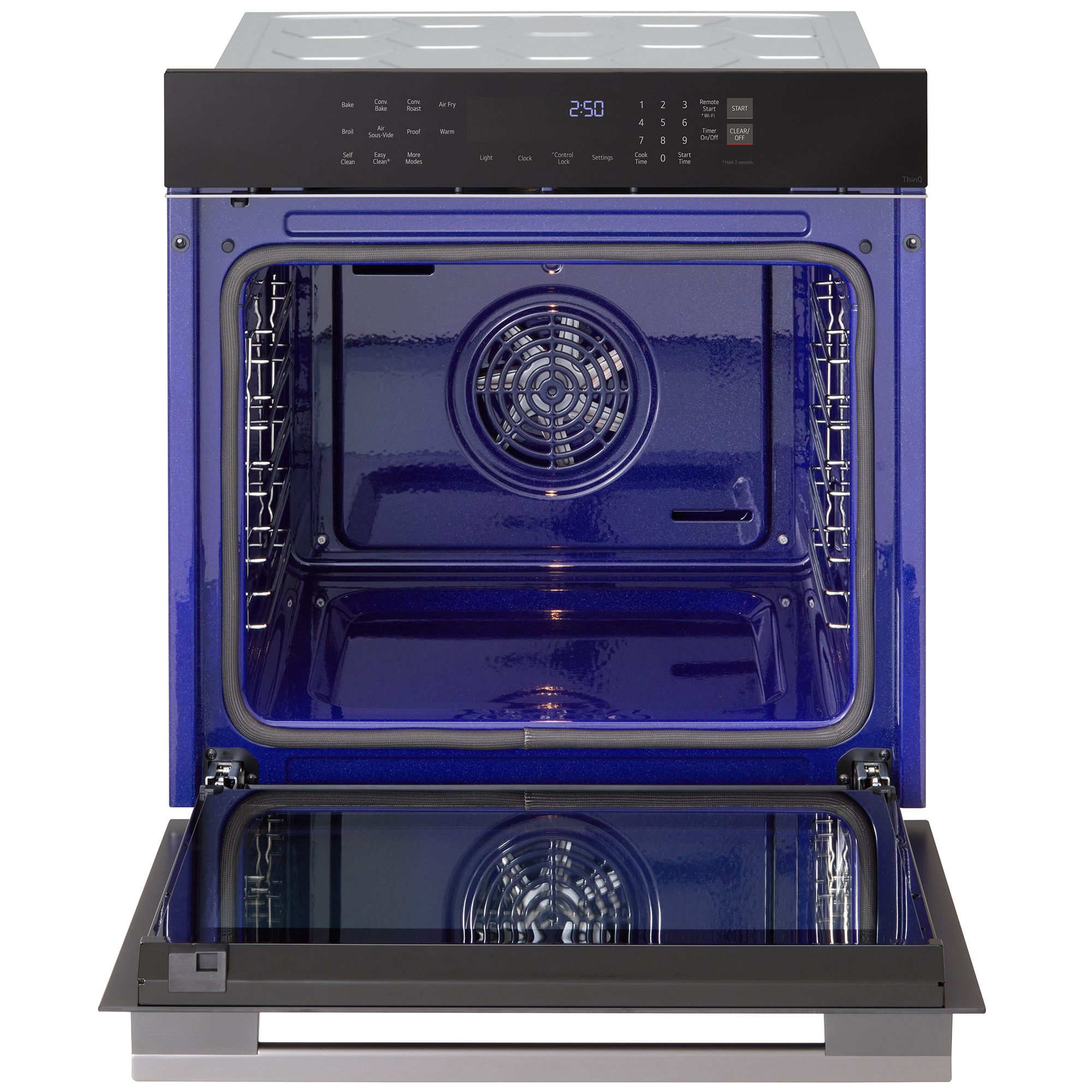LG 24 in. 3 cu. ft. Smart Electric Single Wall Oven with True European ...