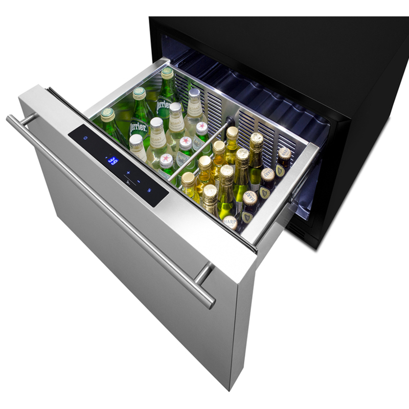 Summit 22 in. 1.6 cu. ft. Outdoor Single Refrigerator Drawer ...