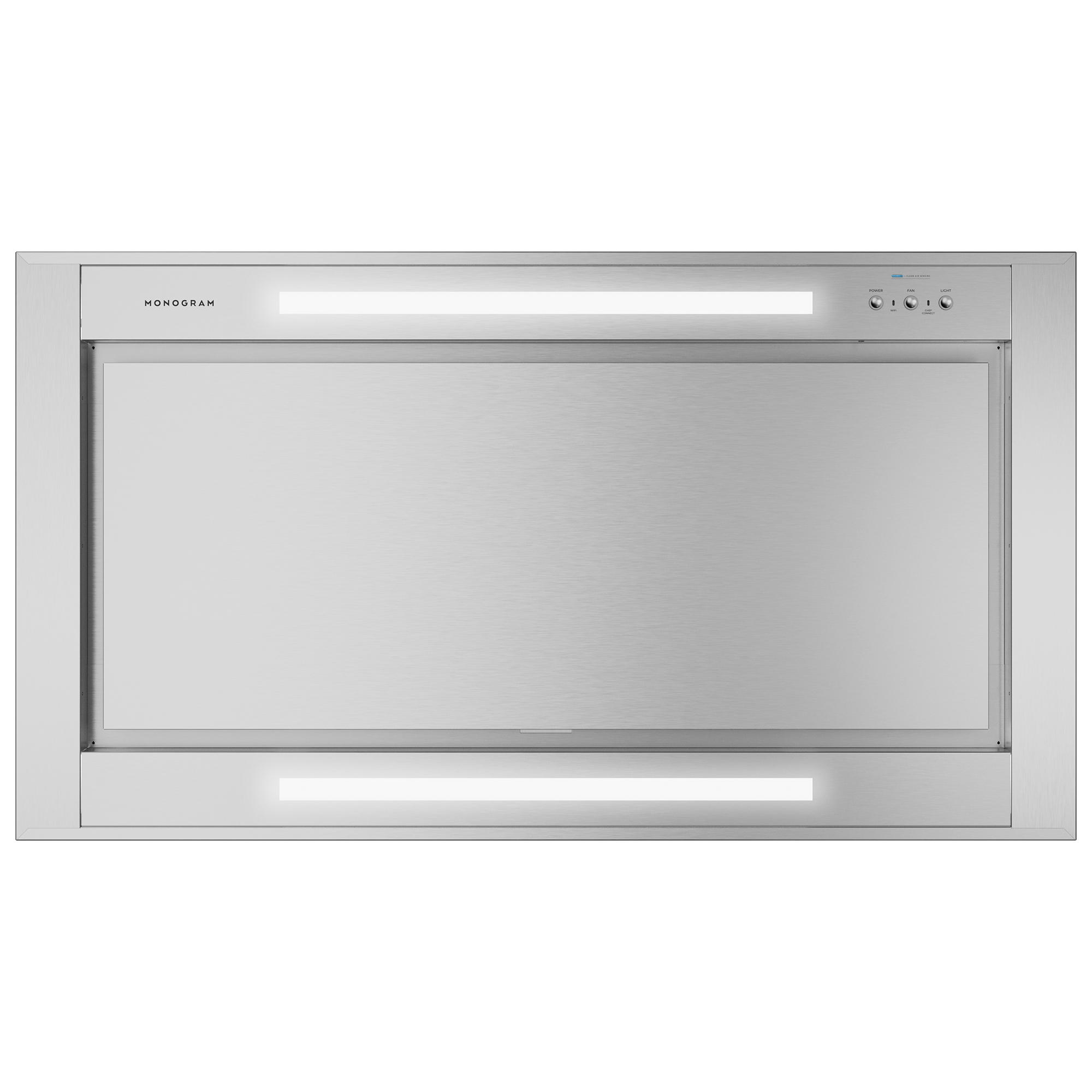 Monogram 48 in. Chimney Style Smart Range Hood with 3 Speed Setting & 1 ...