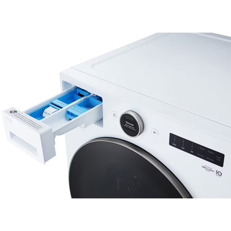 LG 27 in. 4.5 cu. ft. Smart Stackable Front Load Washer with AI DD ...