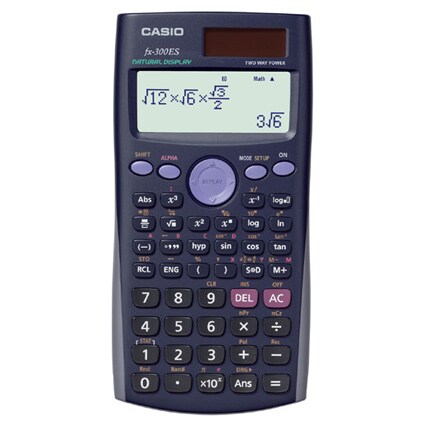 Casio FX300ES Scientific Calculator with 2-Line Natural Textbook ...