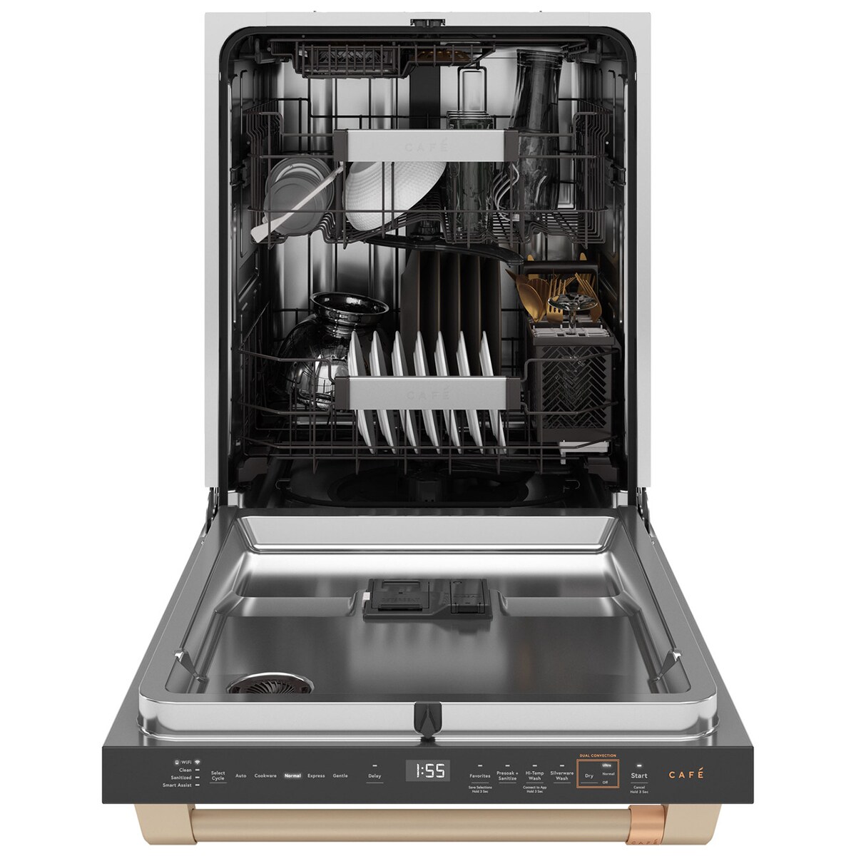 Cafe 24 in. Top Control Smart Dishwasher with 44 dBa Sound Level, 3rd ...